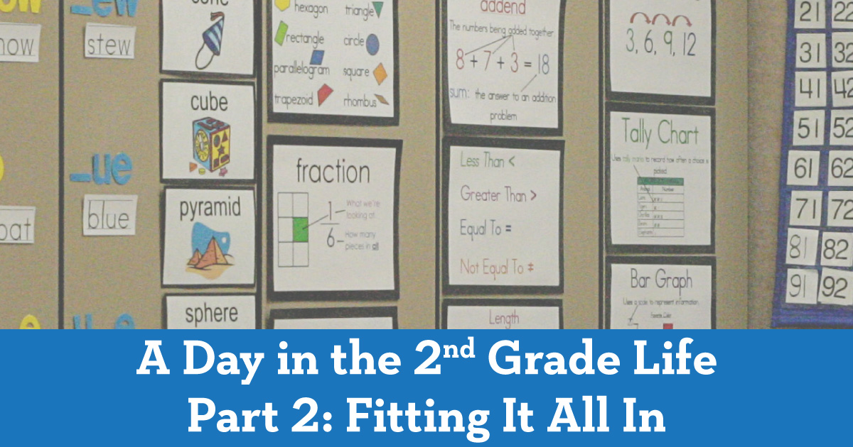 A Day in the Life: My 2nd Grade Schedule Part 2
