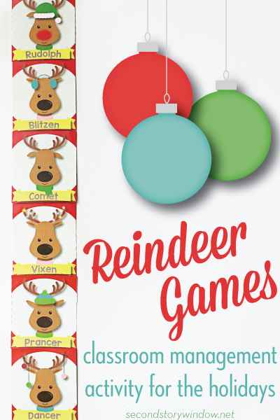 Reindeer Games Holiday Classroom Management (Freebie!)