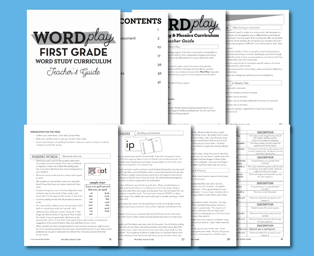 Word Play Phonics Curriculum - Second Story Window
