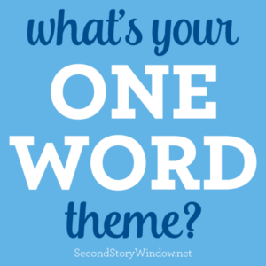 One Word Theme for the School Year