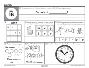 1st Grade Morning Work Term 1 • Daily Math and ELA Spiral Review ...