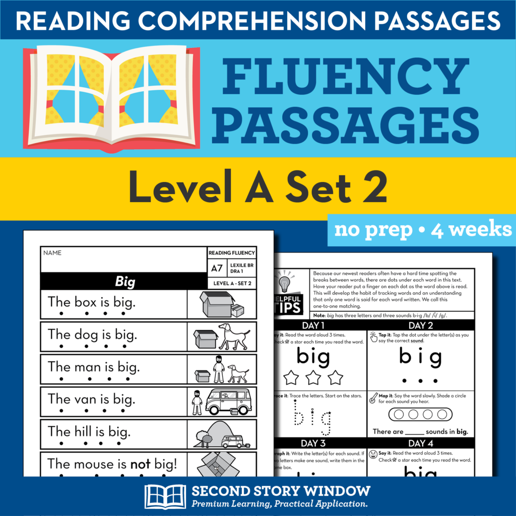 1st Grade Reading Fluency Passages BUNDLE - Second Story Window
