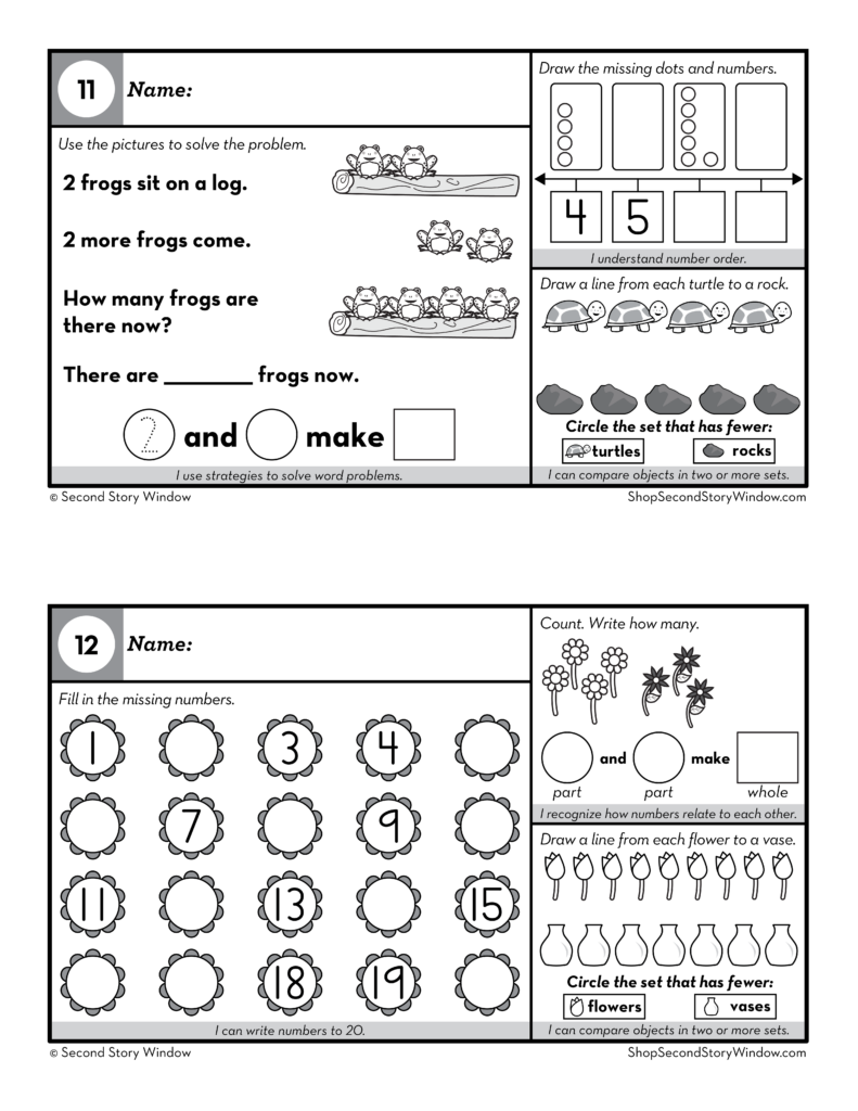 1st Grade Math Homework - Second Story Window