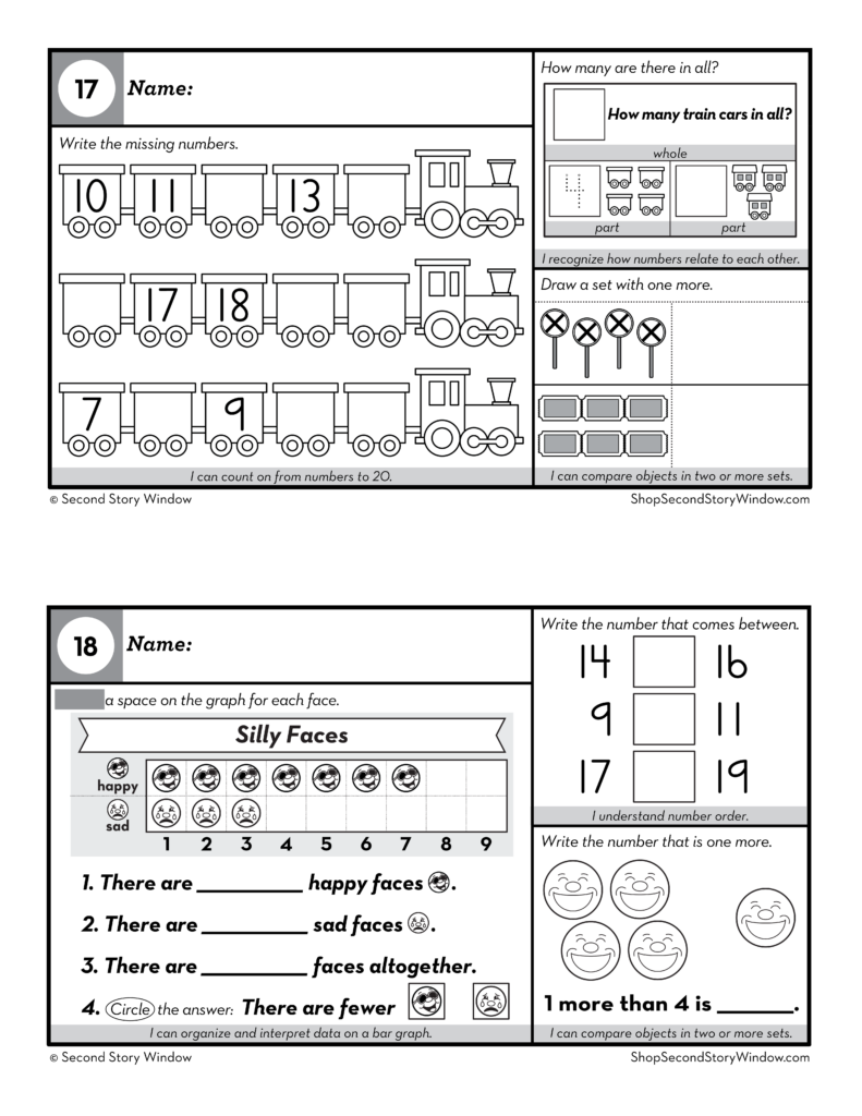 1st Grade Homework • Spiral Review Math and ELA Homework 1st - Second ...