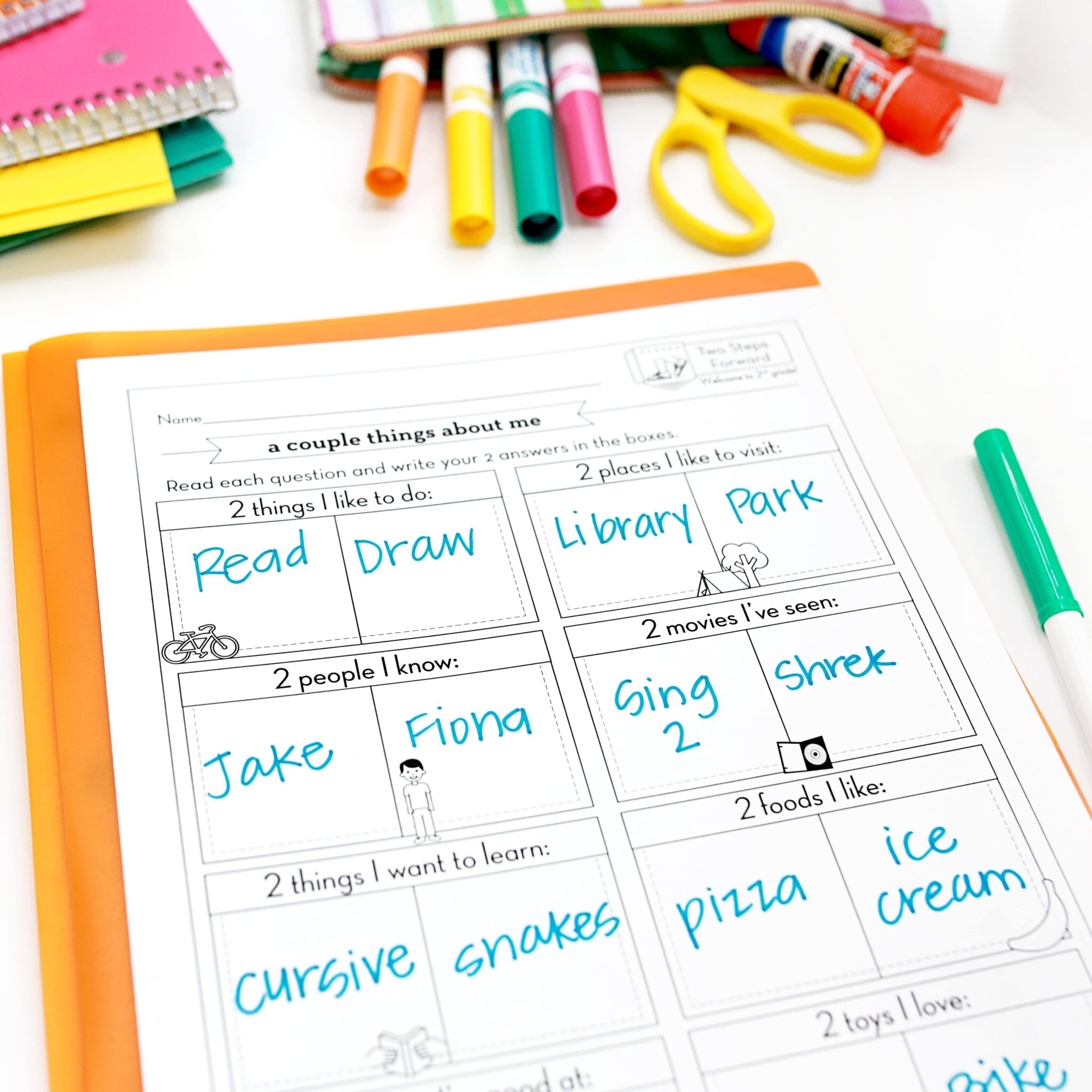 Back to School Activities • 2nd Day of 2nd Grade Bundle • First Day of ...