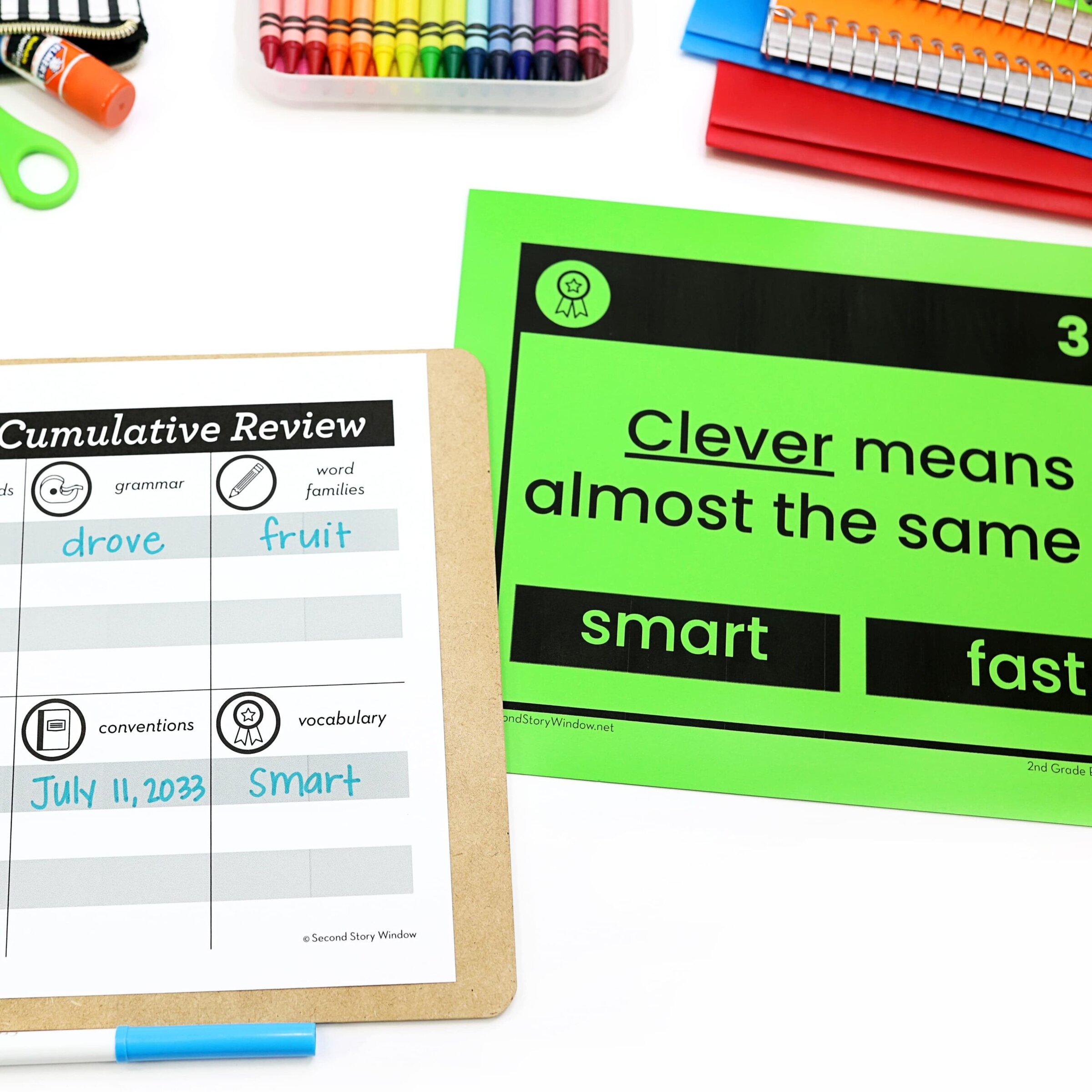 2nd Grade Language Arts Cumulative Review Editable ELA Google Slides ...