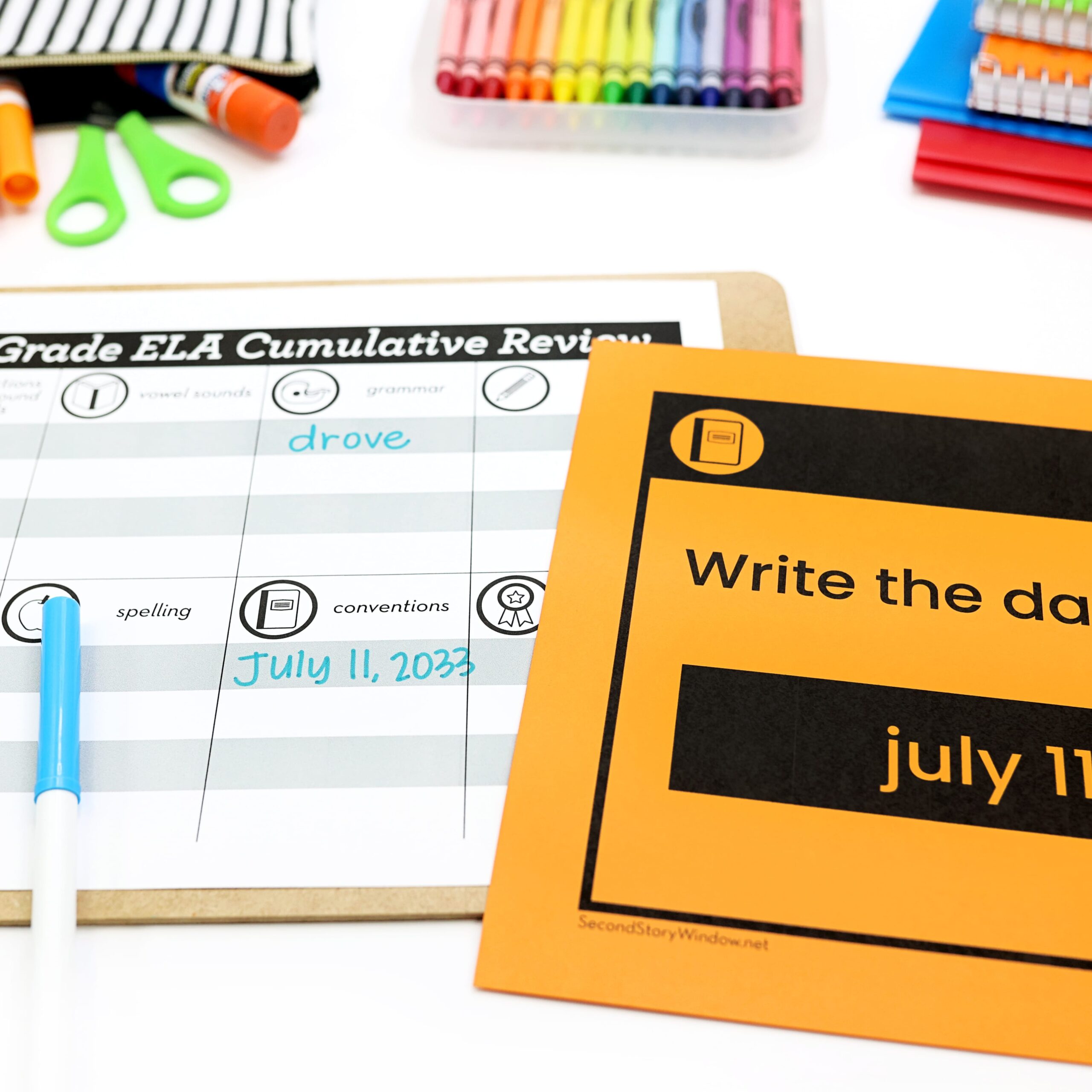 2nd Grade Language Arts Cumulative Review Editable ELA Google Slides ...