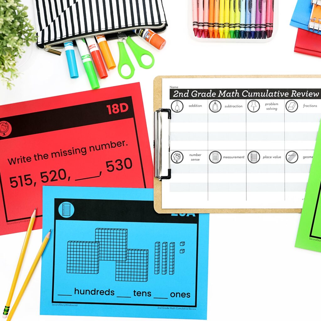 2nd Grade Math Cumulative Review Editable Google Slides Activity End of ...