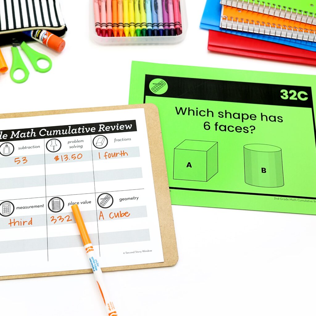 2nd Grade Math Cumulative Review Editable Google Slides Activity End of ...