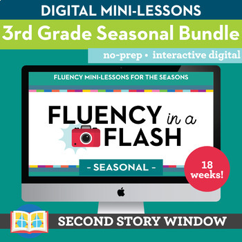 3rd Grade Fluency in a Flash SEASONAL bundle • Digital Mini Lessons ...