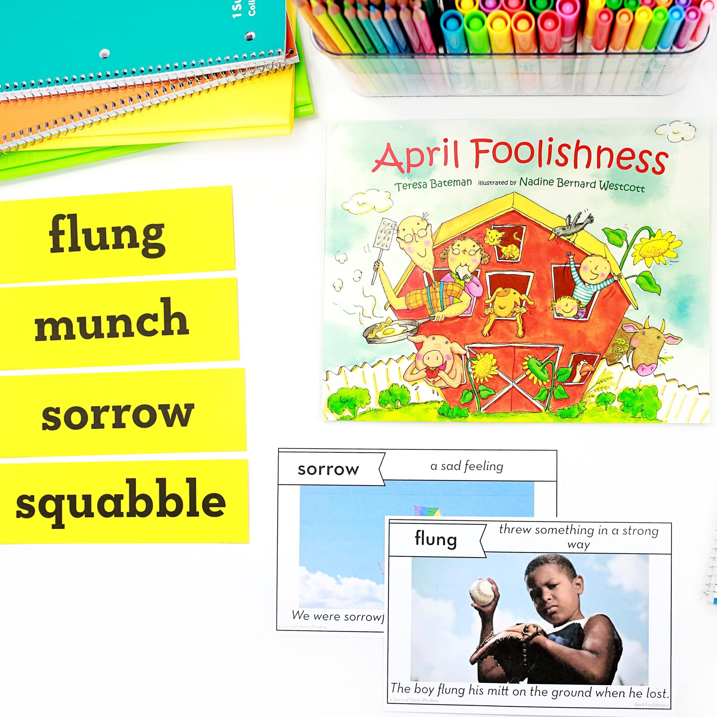 April Vocabulary Bundle - Second Story Window