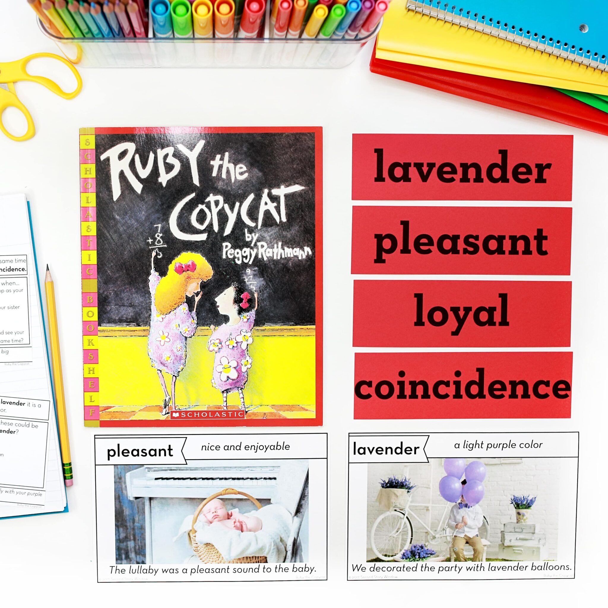 Ruby the Copycat Vocabulary | Read Aloud Lesson and Activities - Second ...