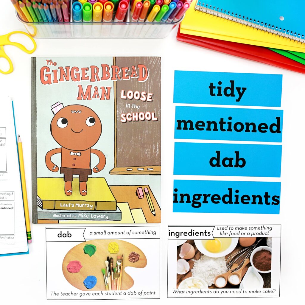 The Gingerbread Man Loose in the School Vocabulary | Read Aloud Lesson ...