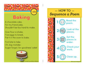 Baking - ake Word Family Poem of the Week - Long Vowel A CVCe Fluency ...
