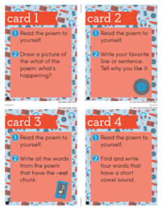 Boogie Beat - eat Word Family Poem of the Week - Long Vowel E Fluency ...