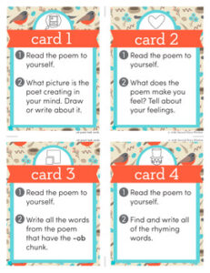 Busy Robin - ob Word Family Poem of the Week - Short Vowel U Fluency ...