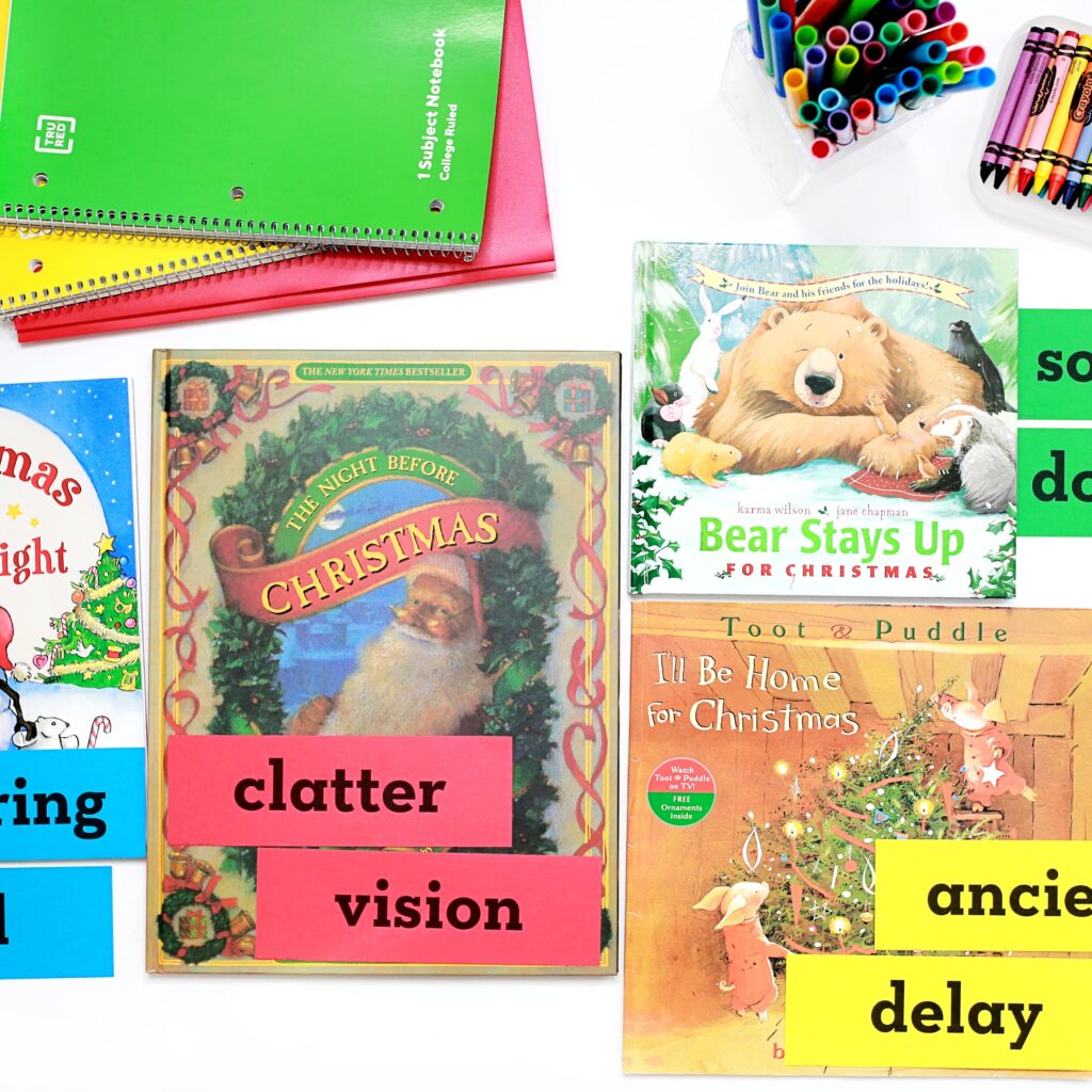 Christmas Vocabulary Activities Bundle - Second Story Window