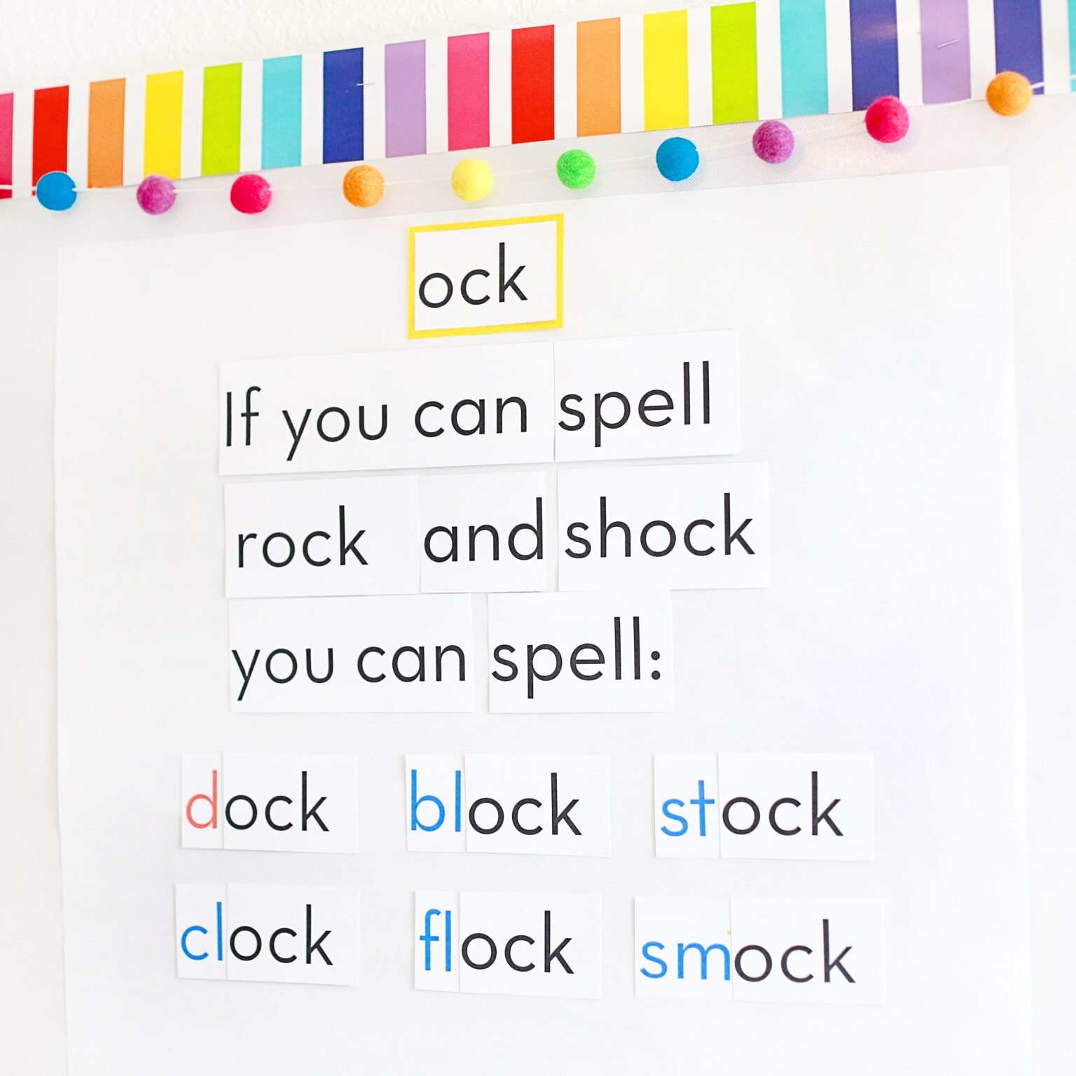 Chunk Spelling - Word Families Word Work Curriculum and Activities ...