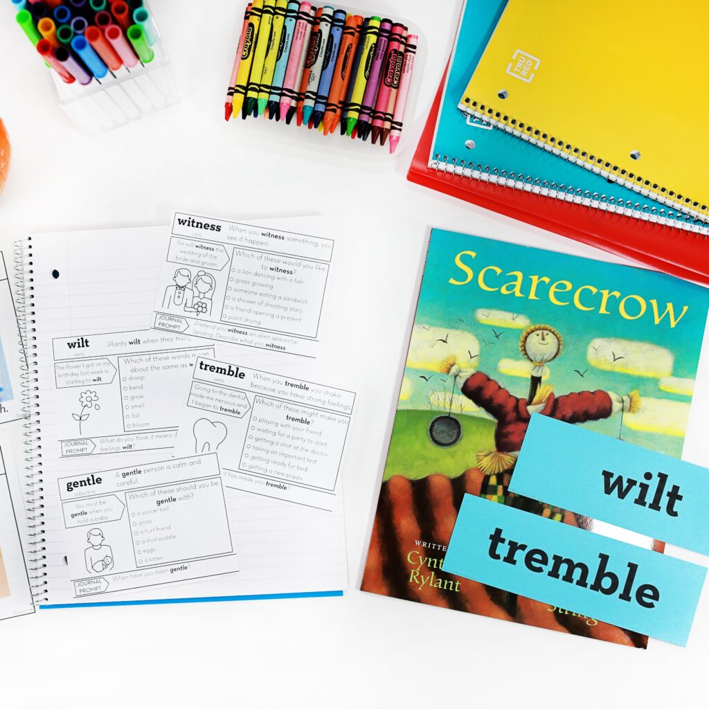 Scarecrow Vocabulary | Read Aloud Lessons and Activities - Second Story ...