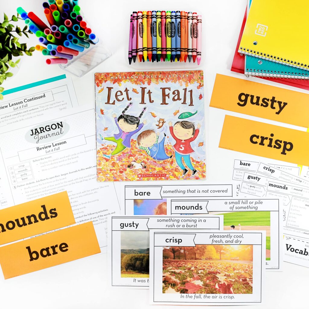 Let it Fall Vocabulary | Read Aloud Lesson and Activities - Second ...