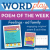 Feelings - ad Word Family Poem of the Week - Short Vowel A Fluency Poem ...