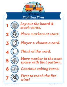 Fighting Fires CVCe, r-conrolled ire, ier, ir Phonics Game -Words Their ...