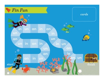 Fin Fun Mixed Vowel Word Families Phonics Game - Words Their Way Game ...