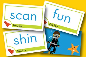 Fin Fun Mixed Vowel Word Families Phonics Game - Words Their Way Game ...