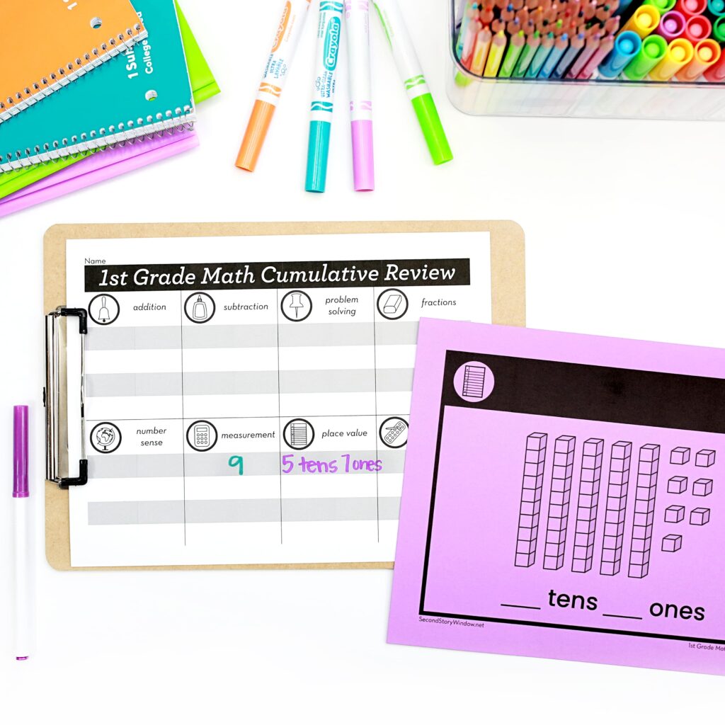 1st Grade Math Cumulative Review Editable Google Slides Activity End of ...