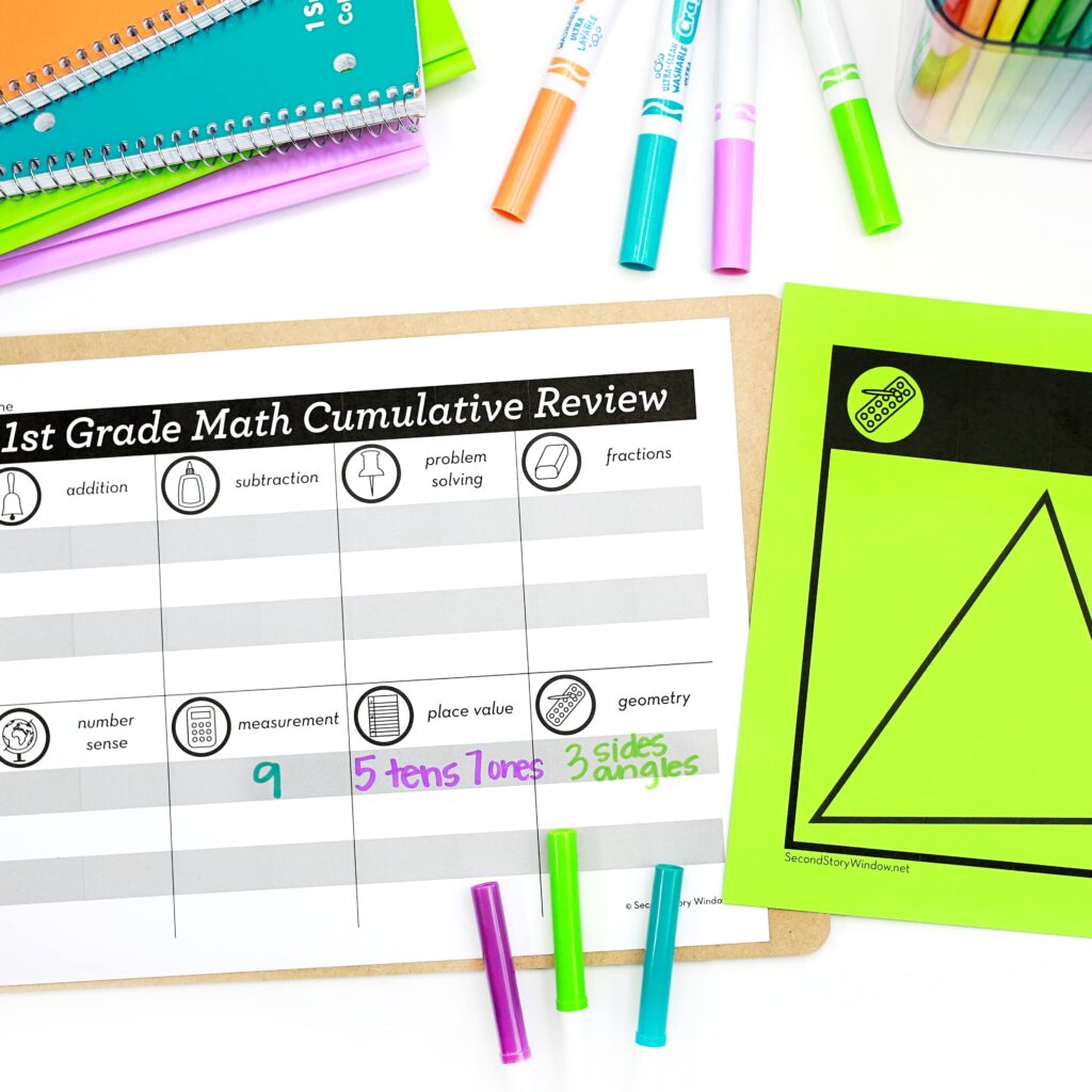 1st Grade Math Cumulative Review Editable Google Slides Activity End of ...