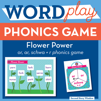 Flower Power r-controlled or, ar, schwa + r Phonics Game - Words Their ...