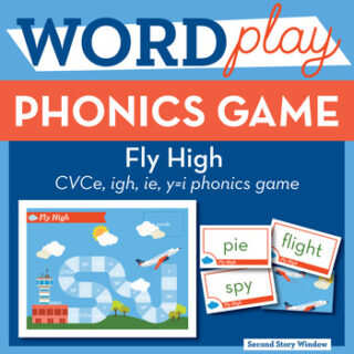 Fly High long vowel CVCe, igh, ie, y=i Phonics Game - Words Their Way ...