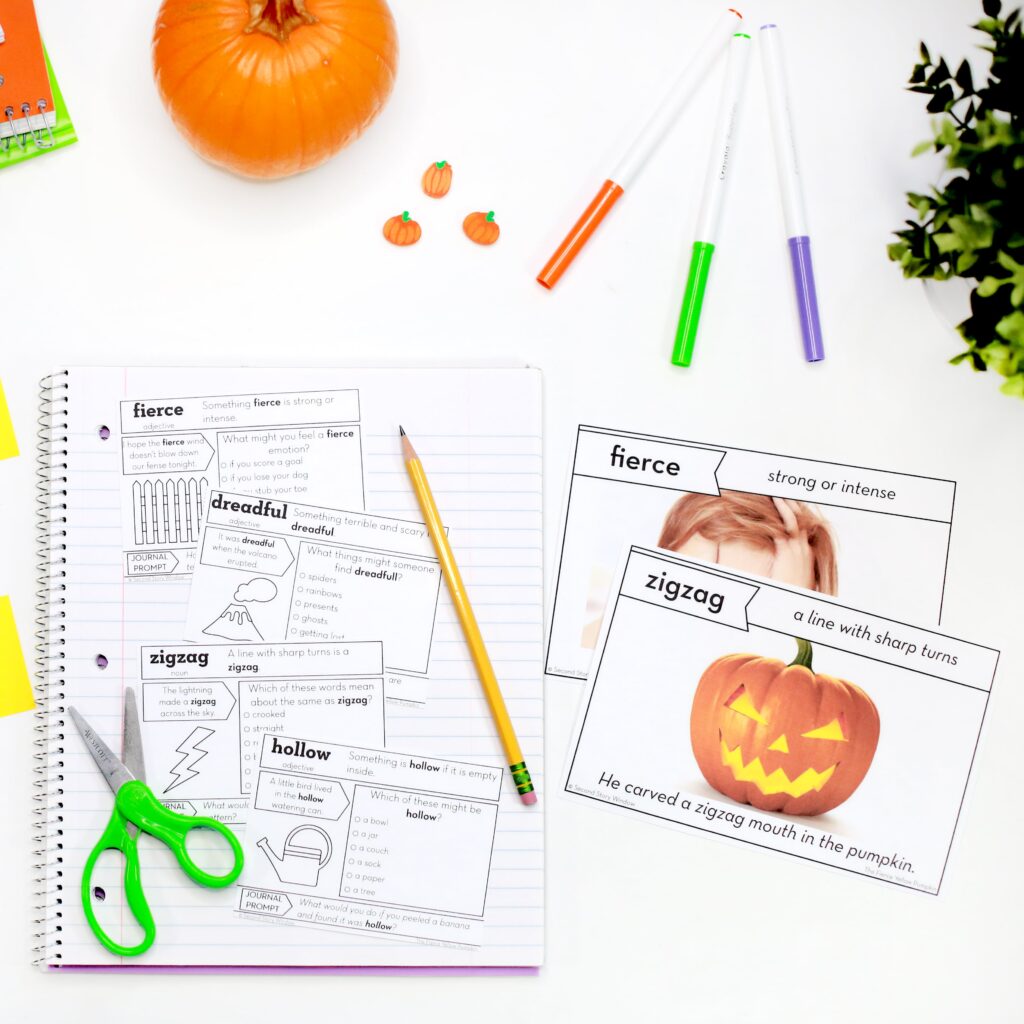 The Fierce Yellow Pumpkin Vocabulary | Halloween Read Aloud Lesson and ...