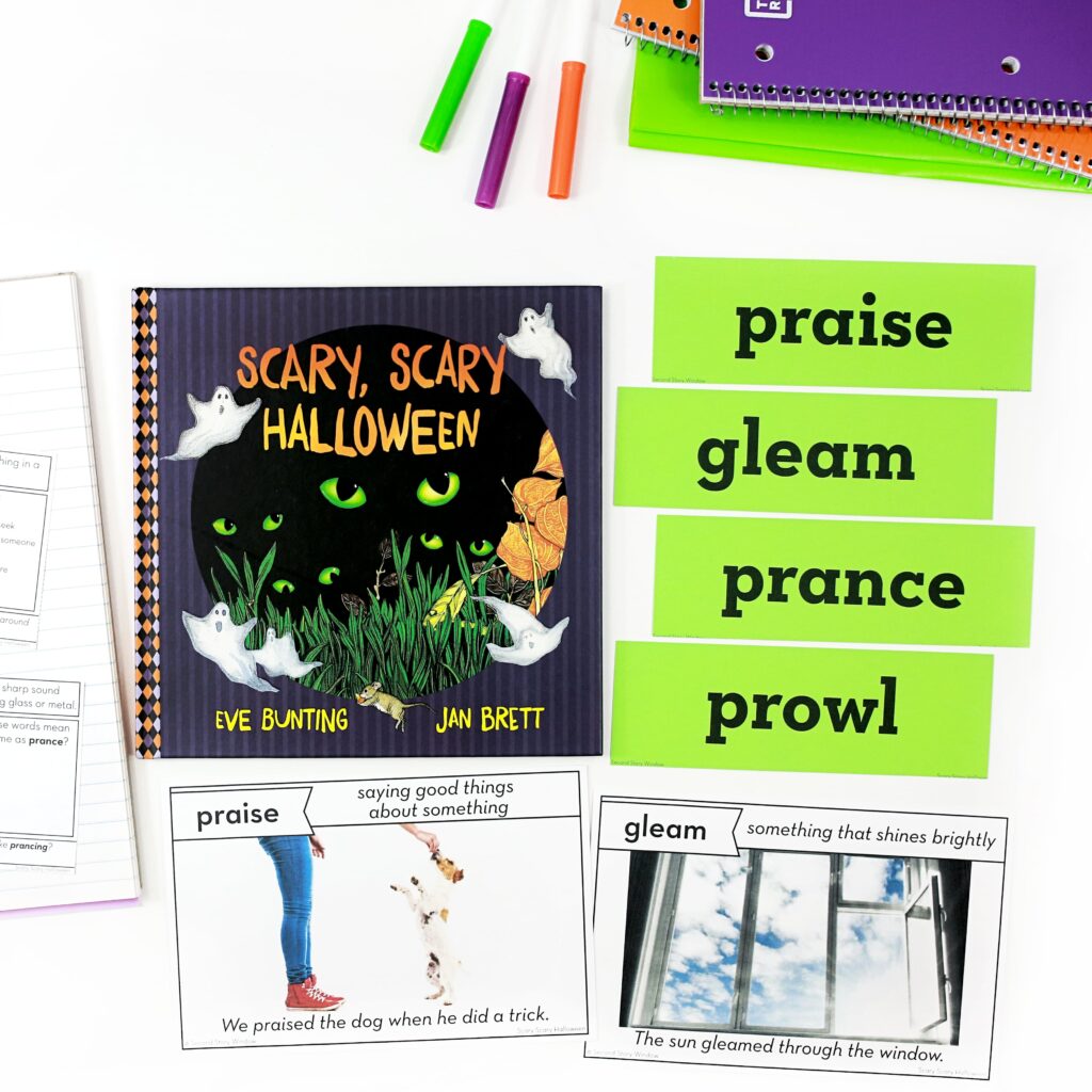 Scary Scary Halloween Vocabulary | Read Aloud Lesson and Activities ...