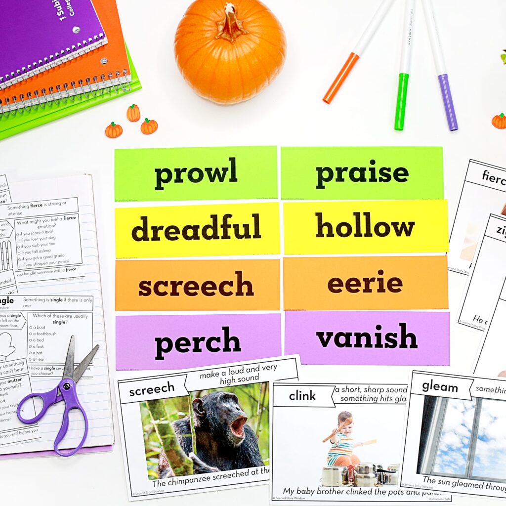 Halloween Vocabulary Bundle | Read Aloud Lessons and Activities ...