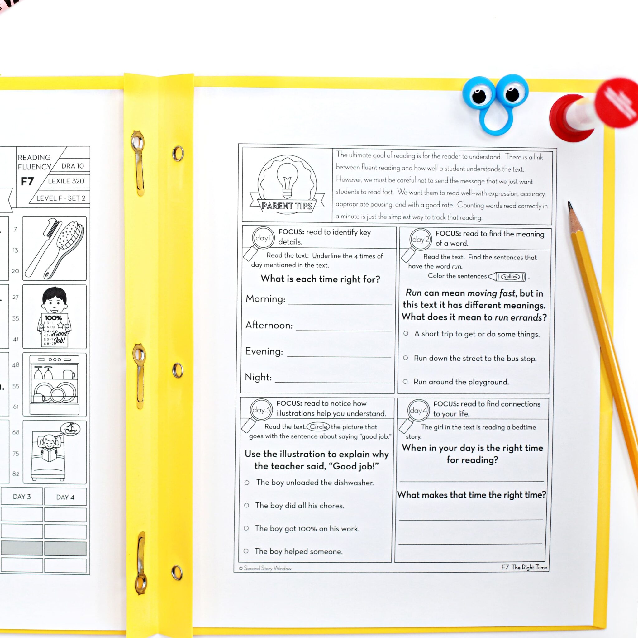 2nd Grade Fluency Practice Leveled Reading Comprehension Passages ...