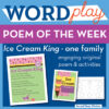 Ice Cream King - one Word Family Poem of the Week - Long Vowel O ...