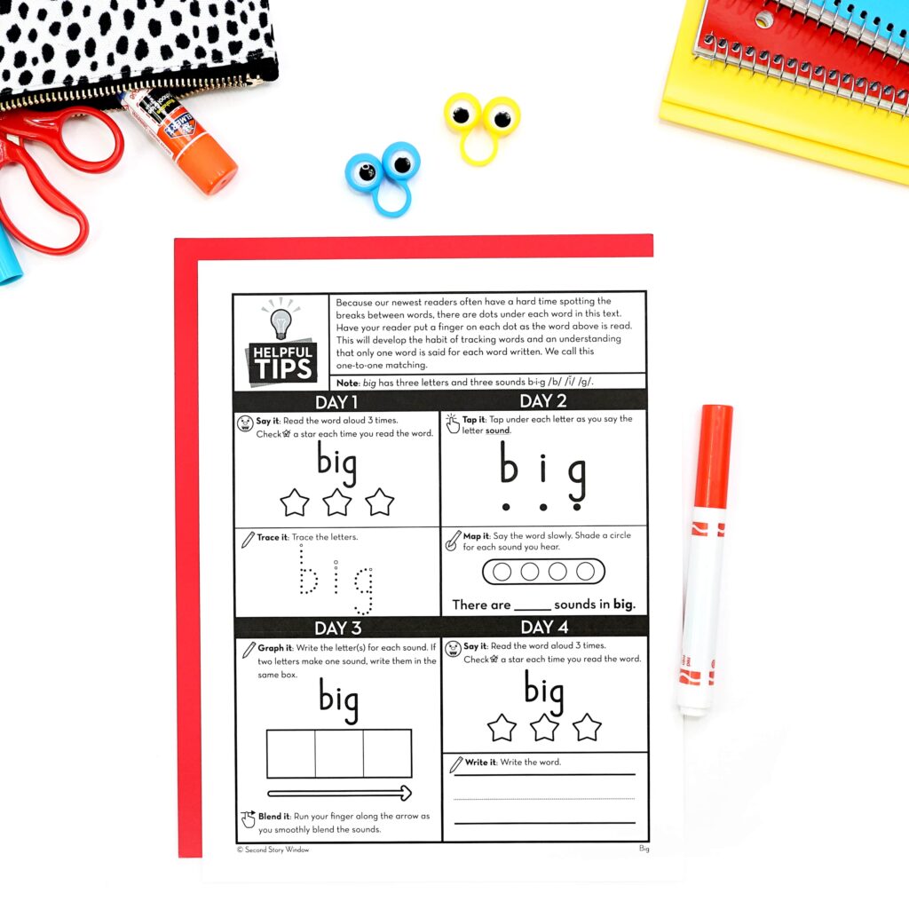Decodable Passages Reading Fluency and Sight Word Practice Level A Set ...