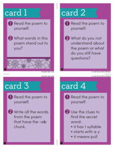 Observation - ob Word Family Poem of the Week - Short Vowel O Fluency ...