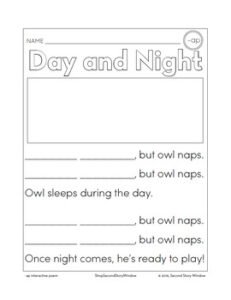 Owl Day Long - ap Word Family Poem of the Week - Short Vowel A Fluency ...
