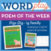 Pigs Dig - ig Word Family Poem of the Week - Short Vowel I Fluency Poem ...