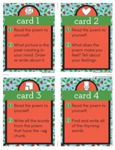 Poetry • 1st Grade Word Family Poem of the Week Bundle • Fluency Poems ...