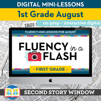Reading Fluency in a Flash 1st Grade August • Digital Fluency Mini ...