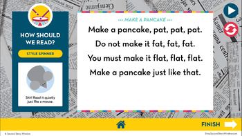 Reading Fluency in a Flash 1st Grade November • Digital Fluency Mini ...