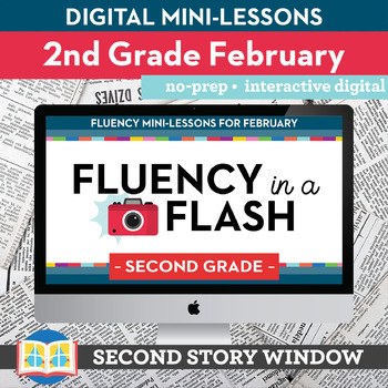 Reading Fluency in a Flash 2nd Grade February • Digital Fluency Mini ...
