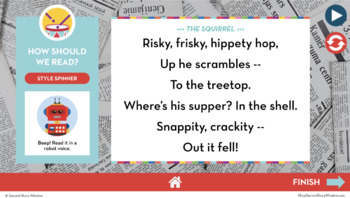 Reading Fluency in a Flash 2nd Grade February • Digital Fluency Mini ...