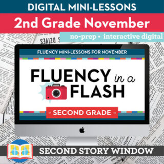 Reading Fluency in a Flash 2nd Grade November • Digital Fluency Mini ...