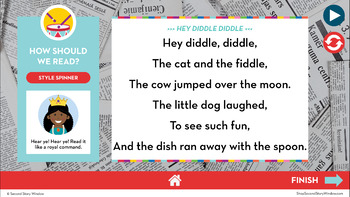 Reading Fluency in a Flash 2nd Grade October • Digital Fluency Mini ...