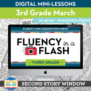 Reading Fluency in a Flash 3rd Grade March • Digital Fluency Mini ...