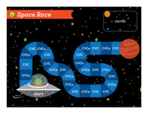 Space Race Short Vowel A / Long CVCe A Phonics Game - Words Their Way ...